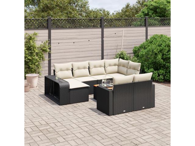 Click here for vidaXL Garden Sofa Set Black prices