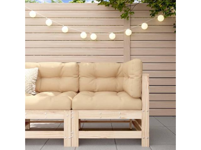 Click here for vidaXL Corner Sofa Beige Oxford fabric  PP cotton... prices