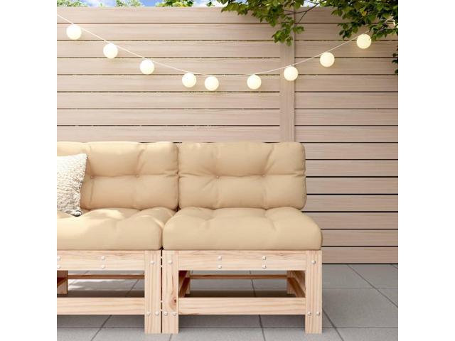 Click here for vidaXL Garden Middle Sofa Natural wood Solid pine... prices