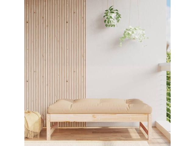 Click here for vidaXL Garden Footstool Natural Pine Solid Pine Wo... prices