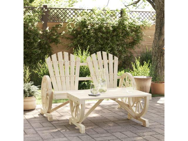 Click here for vidaXL Garden Lounge Set Natural Wood Solid Fir Wo... prices