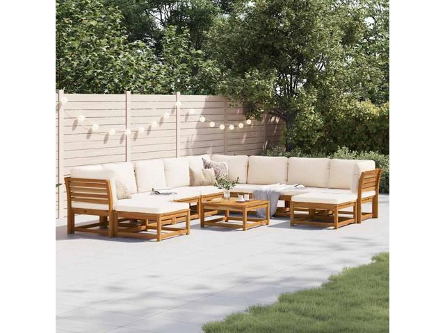 Click here for vidaXL Garden Lounge Set Cream White prices
