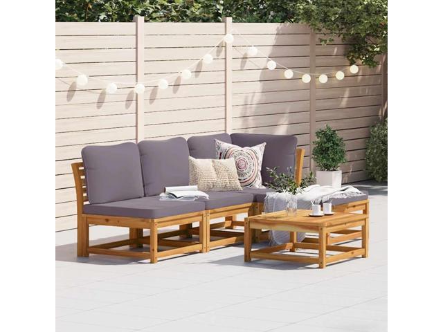 Click here for vidaXL Garden Lounge Set Dark grey prices