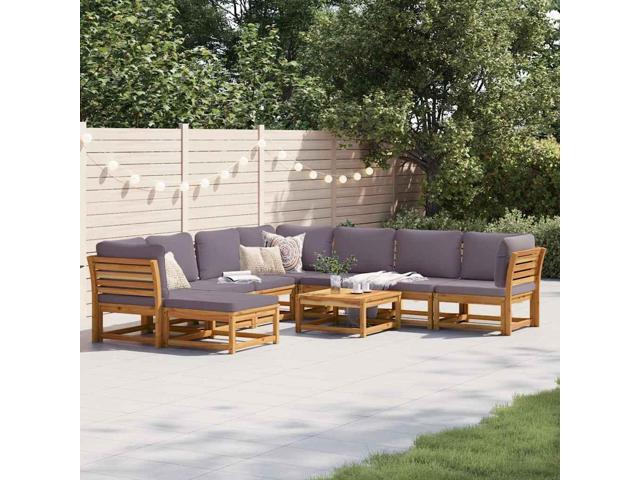 Click here for vidaXL Patio Lounge Set with Cushions Furniture 9... prices