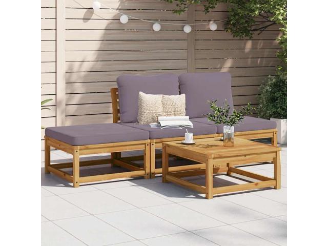 Click here for vidaXL Patio Lounge Set with Cushions Furniture 4... prices