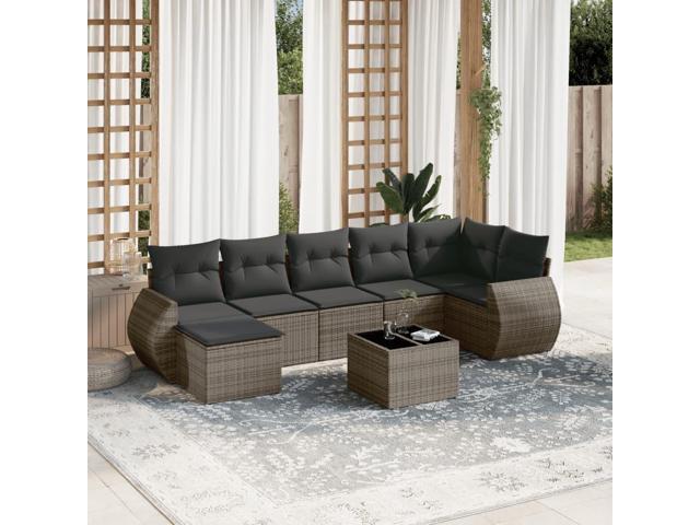 Click here for vidaXL Garden Sofa Set Grey prices