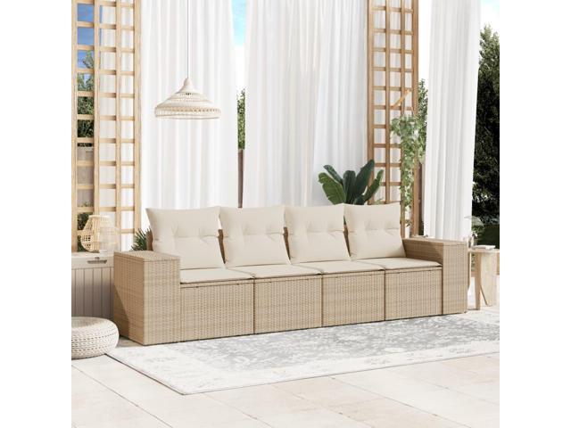 Click here for vidaXL Garden Sofa Set Cream Beige prices