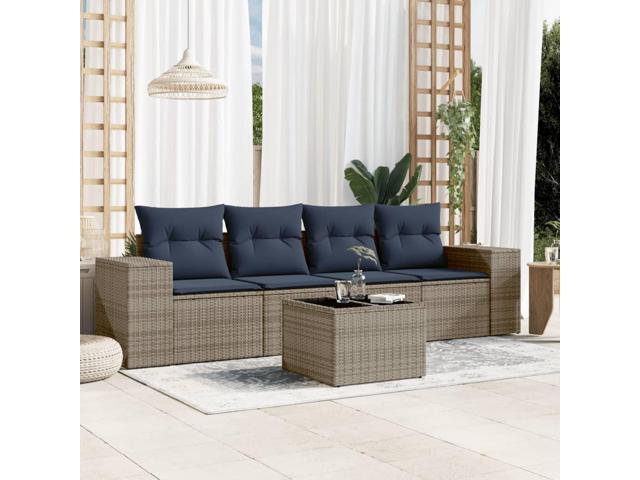 Click here for vidaXL Patio Sofa Set with Cushions Outdoor Furnit... prices