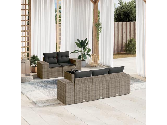 Click here for vidaXL Garden Sofa Set Grey  Dark Grey prices