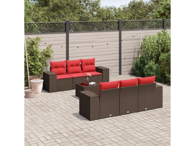 Click here for vidaXL Patio Sofa Set with Cushions Outdoor Furnit... prices