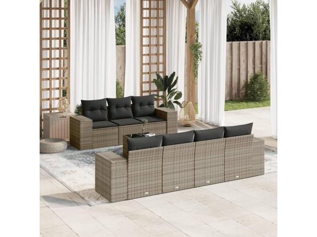Click here for vidaXL Garden Sofa Set Grey  Dark Grey prices
