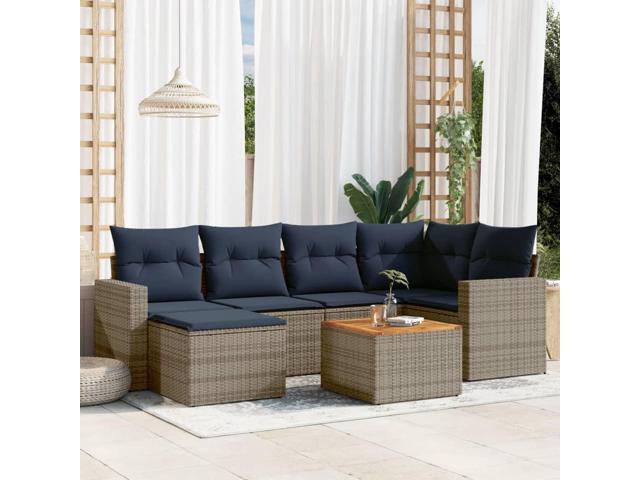 Click here for vidaXL Patio Sofa Set with Cushions Outdoor Furnit... prices