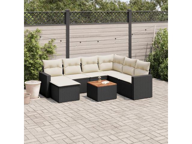 Click here for vidaXL Garden Sofa Set Black prices