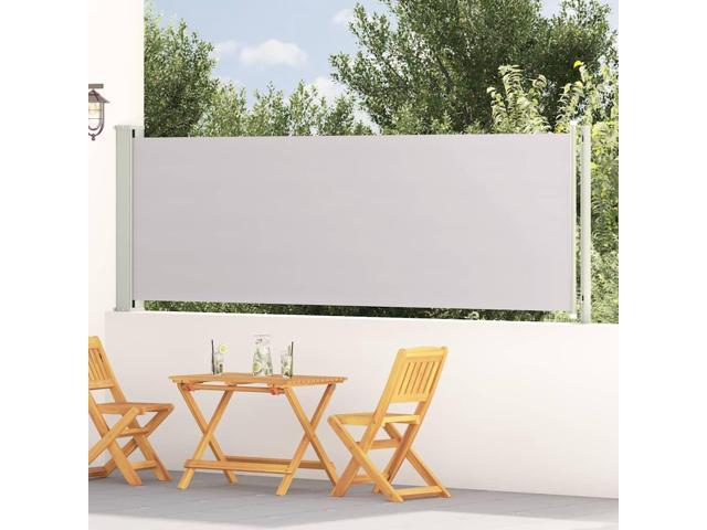 Click here for Patio Retractable Side Awning 46.1x236.2 Gray prices