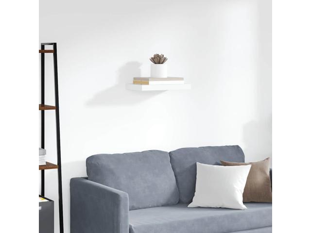 Click here for vidaXL Floating Wall Shelf White 15.7x9.1x1.5 MDF prices