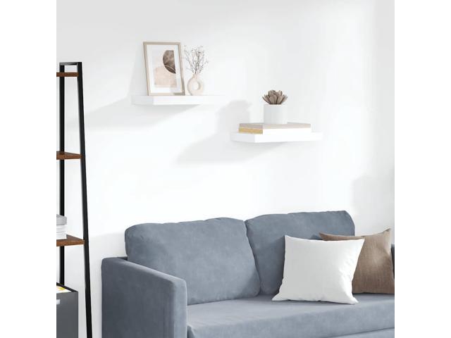 Click here for vidaXL Floating Wall Shelves 2 pcs White 15.7x9.1x... prices