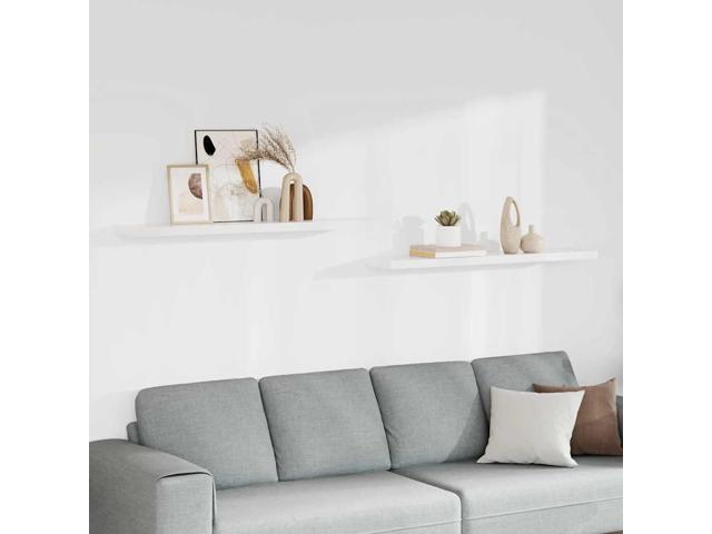 Click here for vidaXL Floating Wall Shelves 2 pcs White 47.2x9.3x... prices