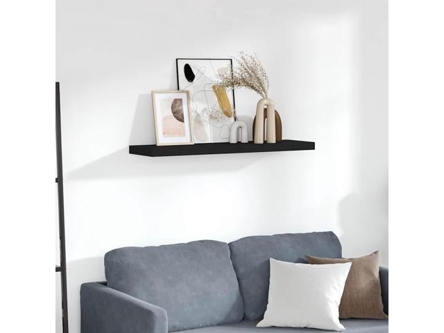 Click here for vidaXL Floating Wall Shelf Black 35.4x9.3x1.5 MDF prices