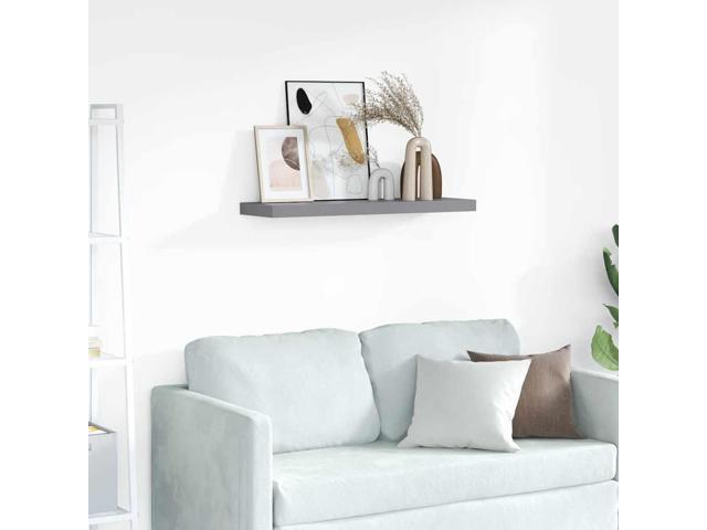 Click here for vidaXL Floating Wall Shelf Gray 31.5x9.3x1.5 MDF prices
