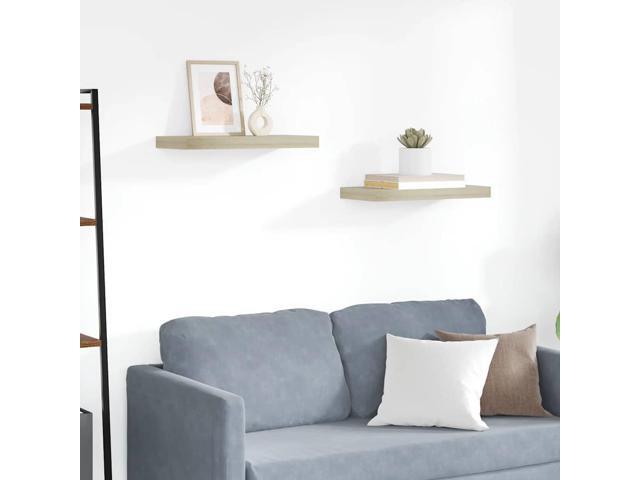 Click here for vidaXL Floating Wall Shelves 2 pcs Oak 19.7x9.1x1.... prices
