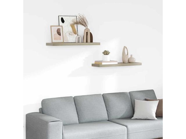 Click here for vidaXL Floating Wall Shelves 2 pcs Oak 31.5x9.3x1.... prices