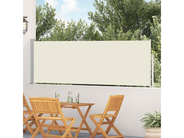 Click here for vidaXL Patio Retractable Side Awning 39.4x197 Crea... prices