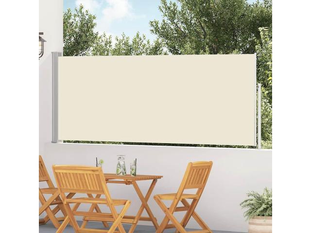 Click here for Patio Retractable Side Awning 47.2x196.9 Cream - C... prices