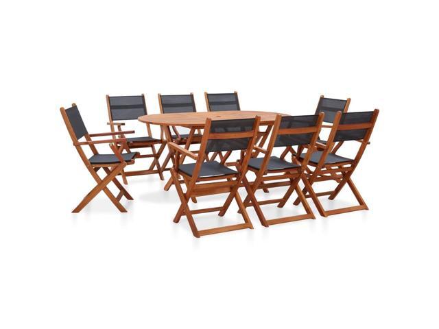 Click here for vidaXL Patio Dining Set 9 Piece Kitchen Set Solid... prices