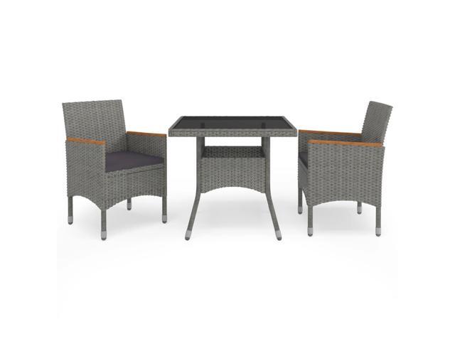 Click here for vidaXL Dining Set Gray and Brown prices