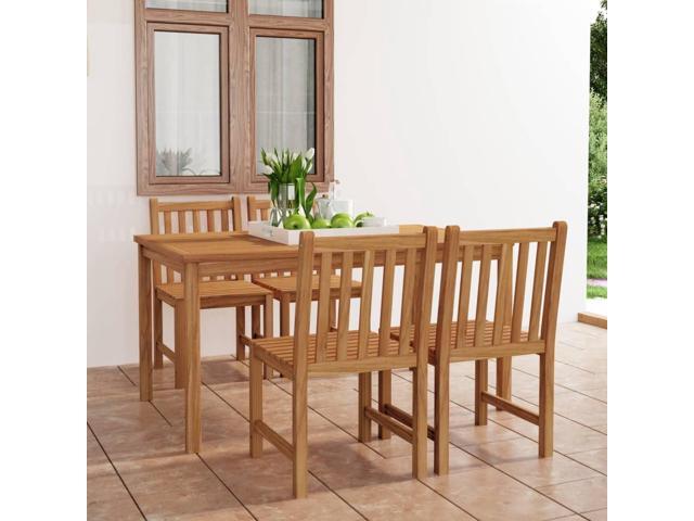 Click here for vidaXL Garden Dining Set Warm Natural Teak Solid T... prices