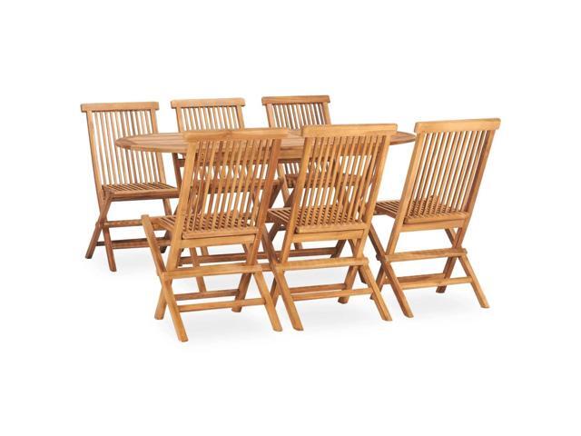 Click here for vidaXL Outdoor Dining Set Natural teak Teak hardwo... prices