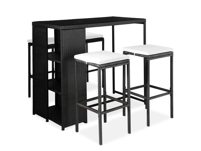 Click here for vidaXL Garden Bar Set Black  Cream prices