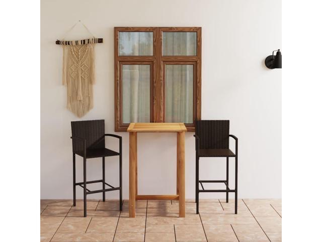 Click here for vidaXL Garden Bar Set Brown Solid Acacia wood Comp... prices