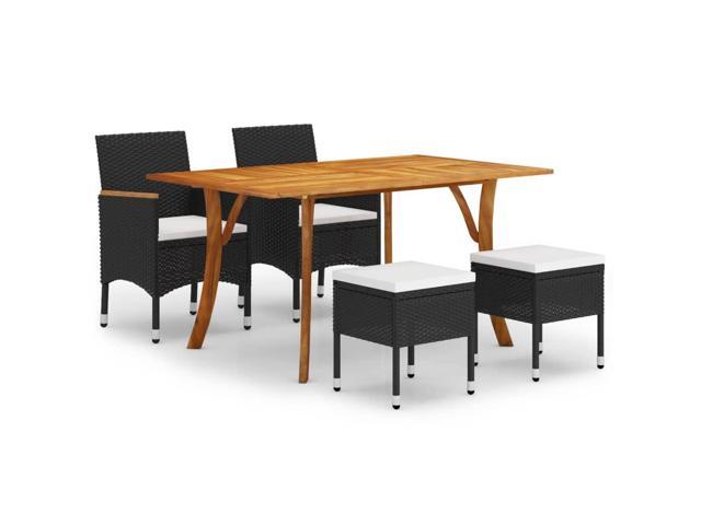 Click here for vidaXL Dining Set Black  Cream White prices