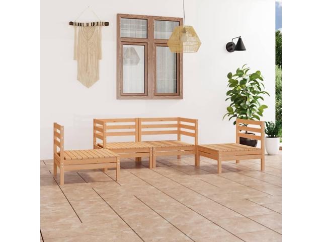 Click here for vidaXL Garden Lounge Set Natural wood Solid pinewo... prices