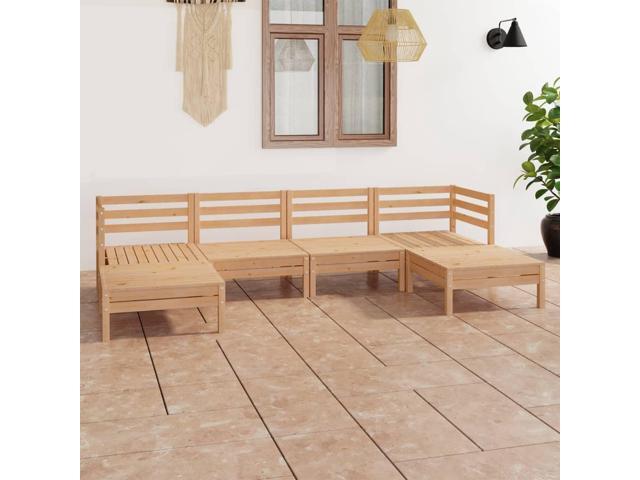 Click here for vidaXL Garden Lounge Set Natural wood Solid pine w... prices