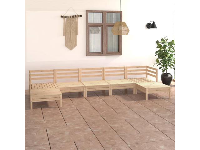 Click here for vidaXL Garden Lounge Set Natural wood Solid pinewo... prices
