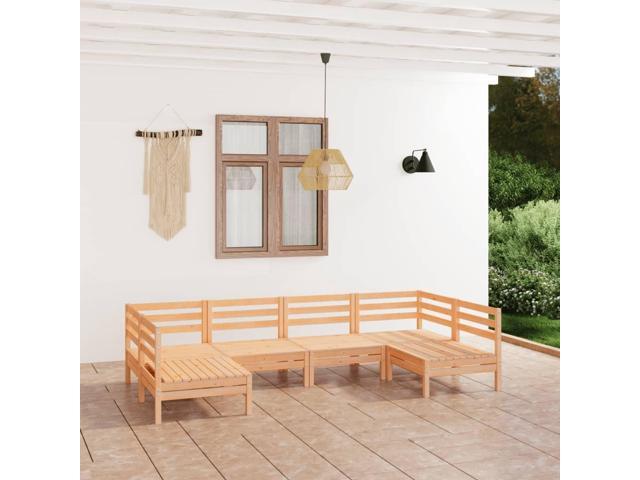 Click here for vidaXL Garden Lounge Set Natural Wood Solid pine w... prices