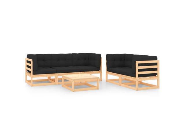 Click here for vidaXL Garden Lounge Set Natural wood Solid pinewo... prices