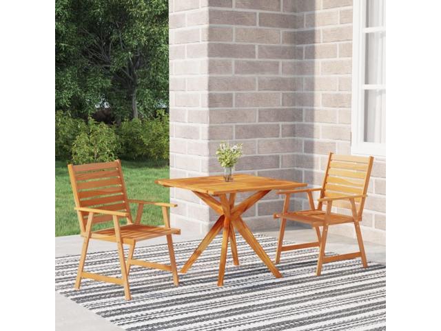 Click here for vidaXL Garden Dining Set Natural Wood Solid acacia... prices