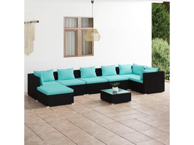 Click here for vidaXL Garden Lounge Set Black prices