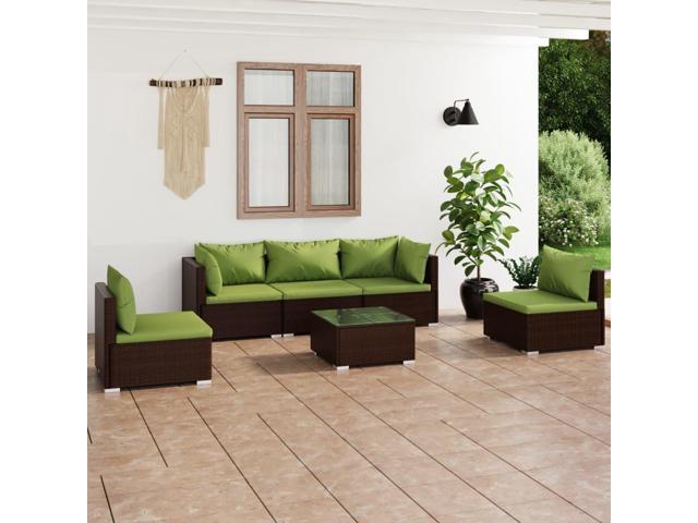 Click here for vidaXL Garden Lounge Set Brown  Green prices