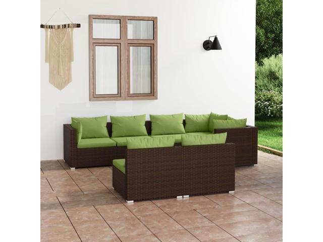 Click here for vidaXL Garden Lounge Set Brown  Green prices