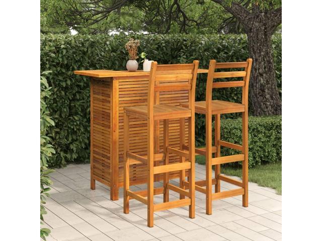 Click here for vidaXL Garden Bar Set Natural Wood Solid Acacia Wo... prices