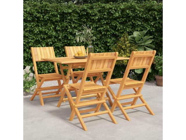 Click here for vidaXL Garden Dining Set Teak Teak wood Medium Fol... prices