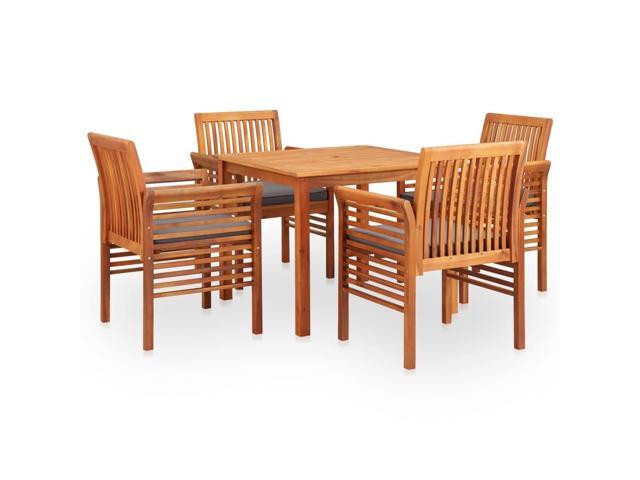 Click here for vidaXL Outdoor Dining Set Brown frame with dark gr... prices