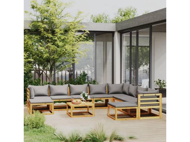 Click here for vidaXL Garden Lounge Set Dark grey prices
