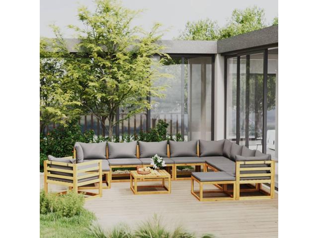 Click here for vidaXL Garden Lounge Set Dark grey prices