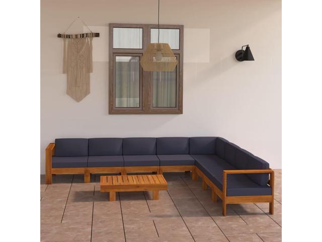 Click here for vidaXL Wooden Lounge Set Dark grey prices