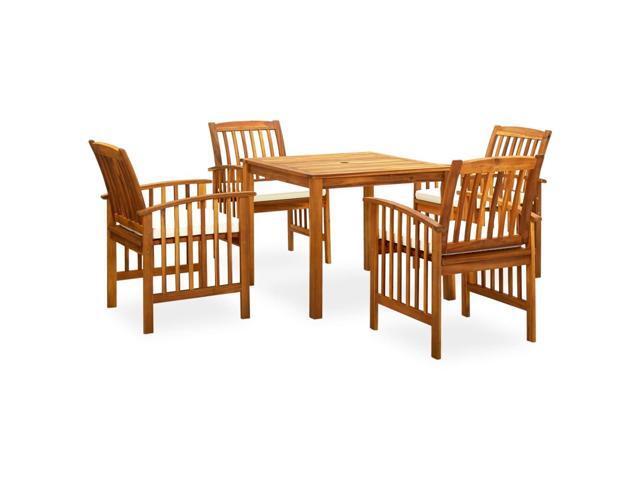 Click here for vidaXL Garden Dining Set Cream white Solid Acacia... prices